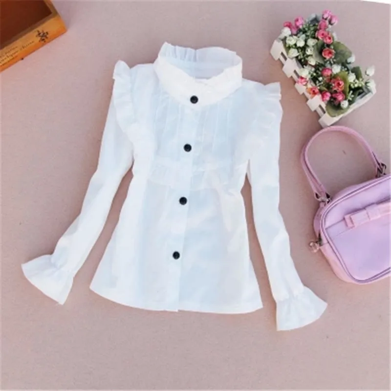 2016 New Girls Blouse Children Clothing Cotton Child Shirt School Girl ...