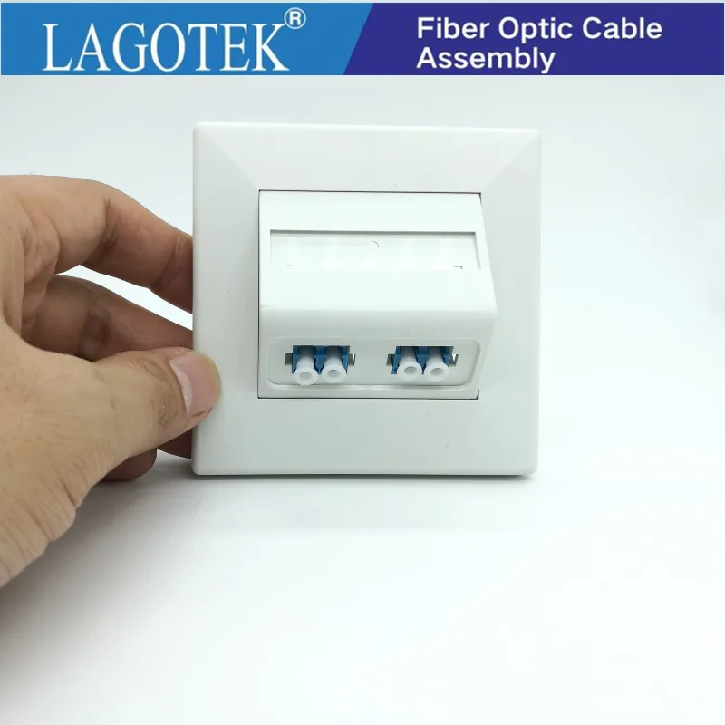 10pcs/lot Fiber Wall Socket Plate SC LC ST Optical Fiber Panel ...