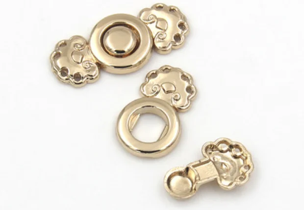 Clothing Metal Button Clasp Buckle Clasps Fur Clothing Collar Clasp Hook Game Buckle Clasps In