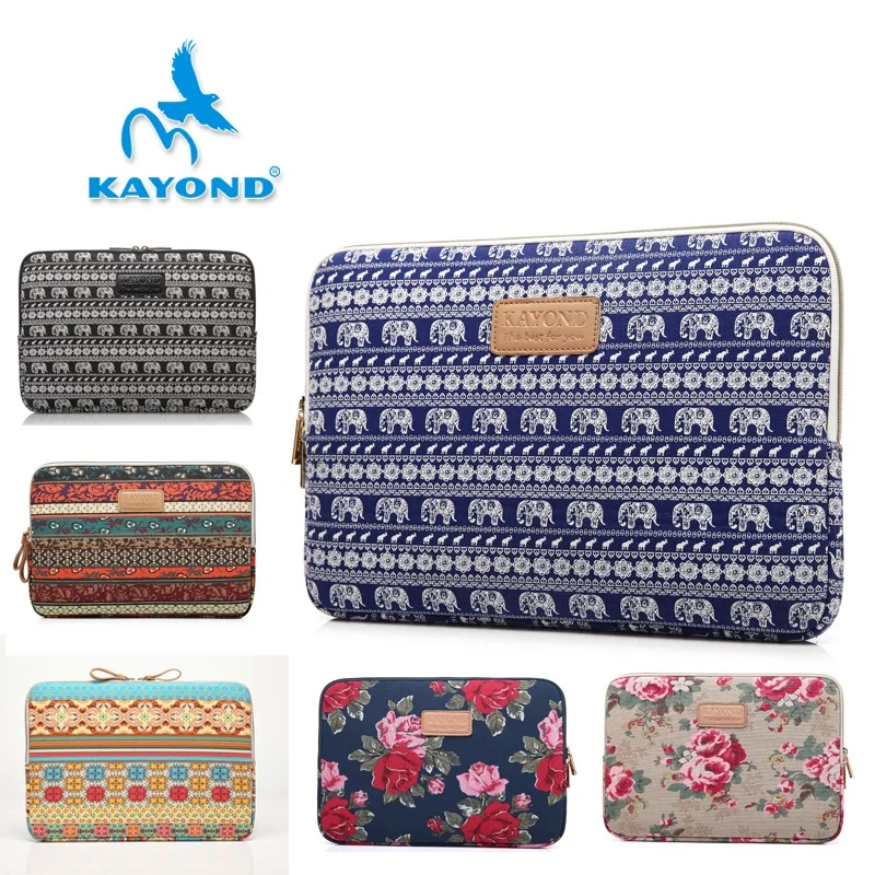 Kayond Brand Canvas Laptop Notebook Sleeve Case For Laptop8" 10" 11",13 ...