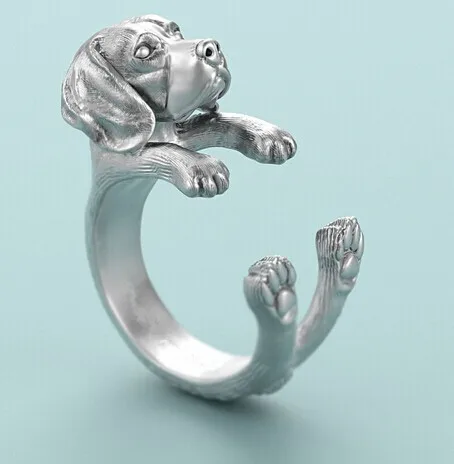 Beagle-Dog-Ring-free-size-punk-animal-Beagle-Ring-jewelry-for-pet ...
