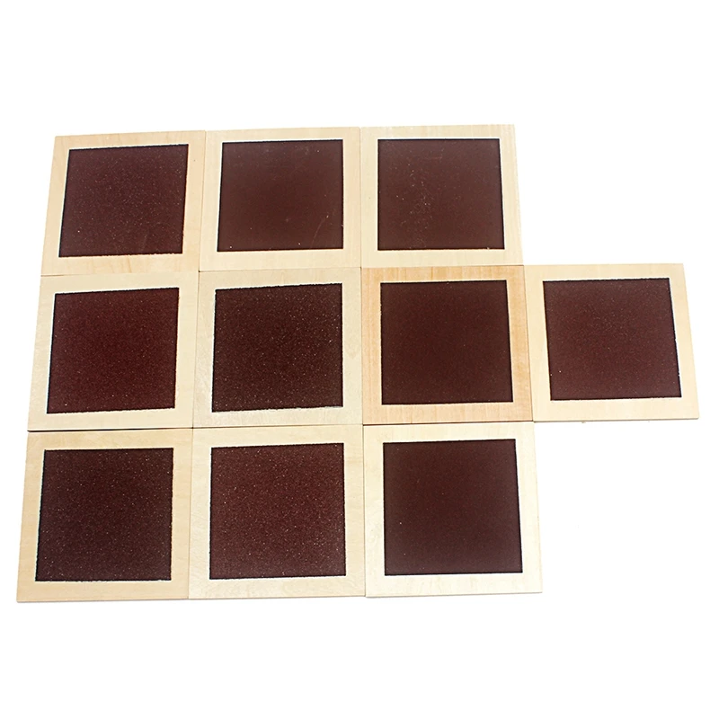 Baby Toy Montessori Sensorial Rough and Smooth Boards for Toddler Touch ...