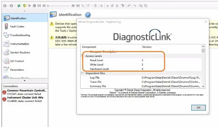 Detroit diesel diagnostic link dddl - kkpag