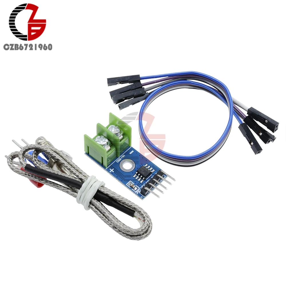 MAX6675 K-type Thermocouple Temperature Sensor Module DC 5V Thermal SPI ...