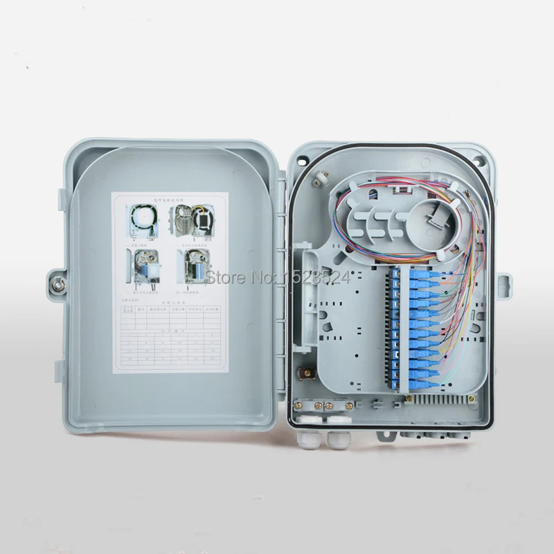 Fiber-Optic-Distribution-Box-with-SC-Adaptors-and-Pigtails-FTTH-Box-24 ...