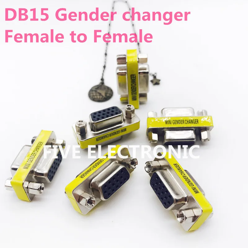 MINI changeur de genre DB15, connecteur VGA, connexion directe DB15 à DB15, 3 rangées 15 broches ...