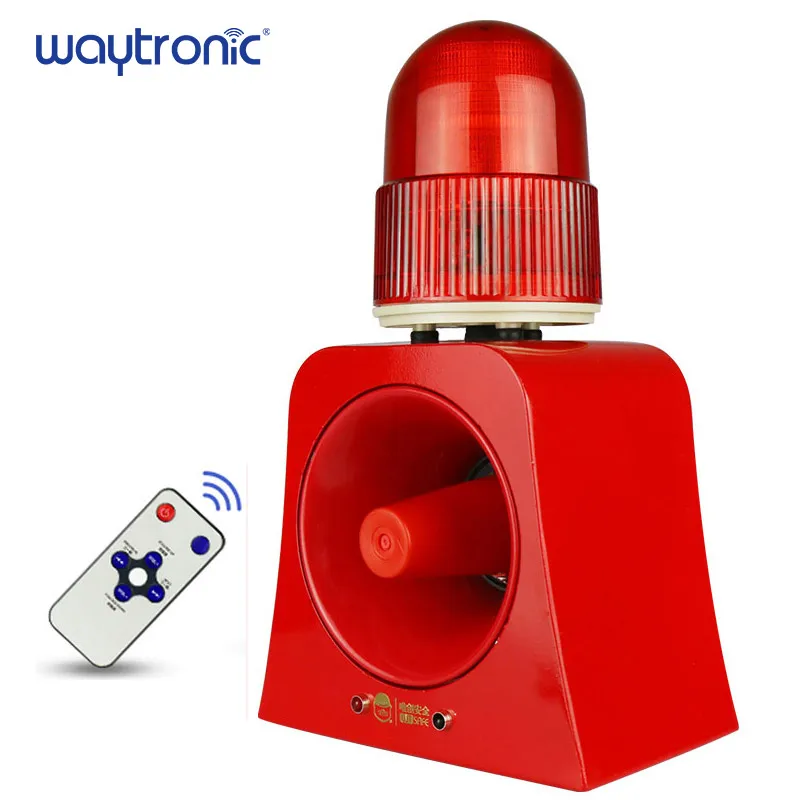 Warning Signal Beacon Light Horn Siren 120db Outdoor Audible and Visual ...