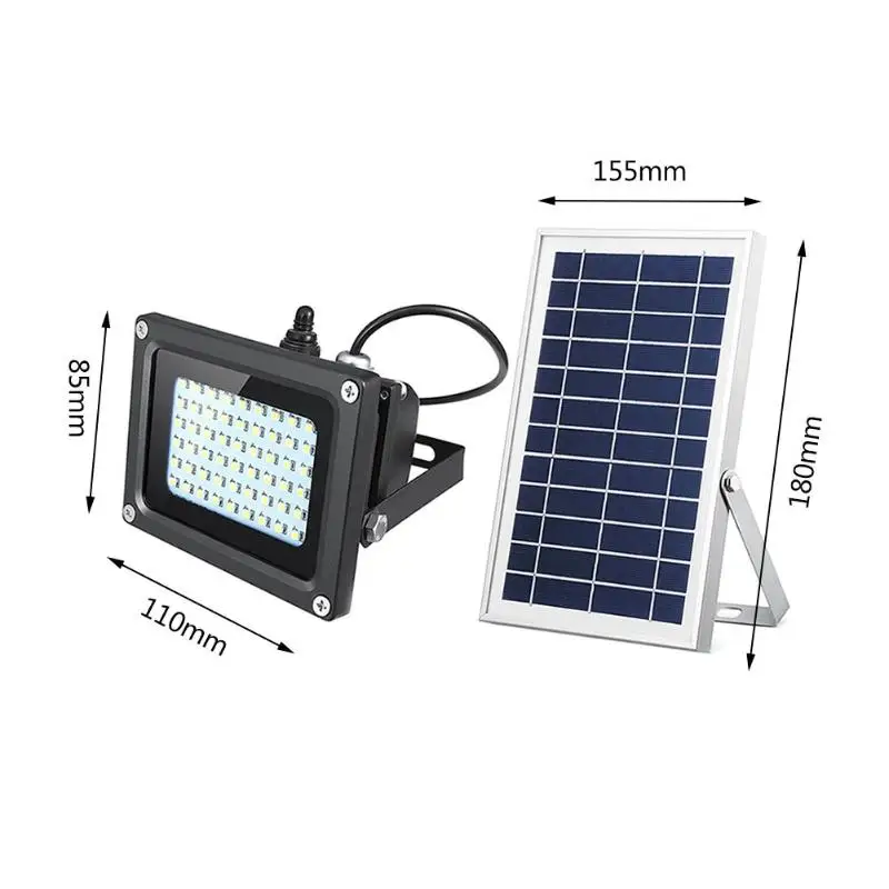 54 светодиодный светильник на солнечных батареях регулируемый светильник Уличный настенный