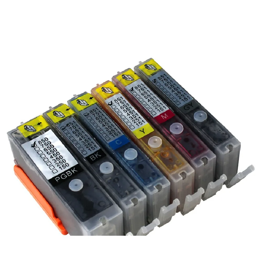 5pcs refill ink cartridge pgi 550 cli 551 for canon MG5450/MG5550 ...