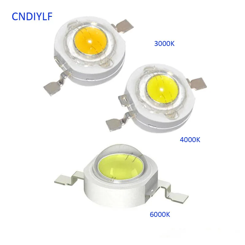Epistar 전원 LED 칩, 1W, 3V, 300ma, 110 120lm, 35mil, 3000K, 4000K, 6000K ...