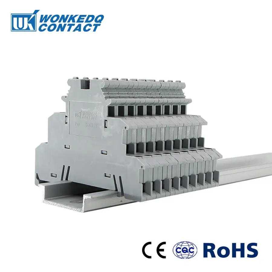Din Rail Terminal Blocks 10pcs Dikd 15 Instead Of Phoenix Connector Three Layer 3 Level Sensor 