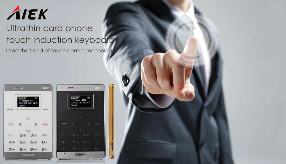 Buy Ultra Slim AIEK M3 credit card size lowest radiation MP3 Bluetooth ...