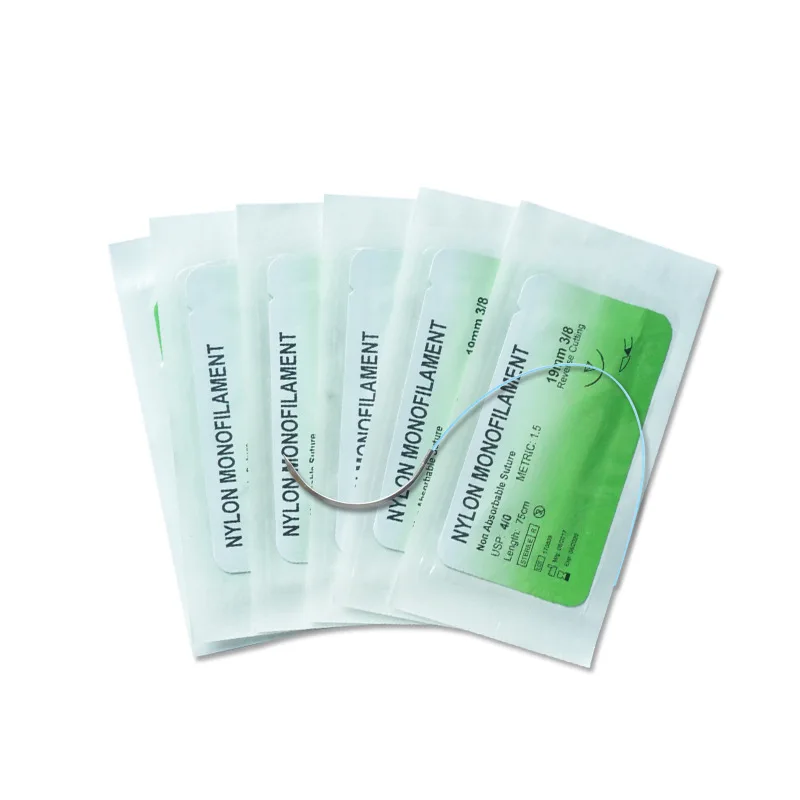 Surgical Synthetic Skin Suture Thread With Needle Surgeon Veterinary ...