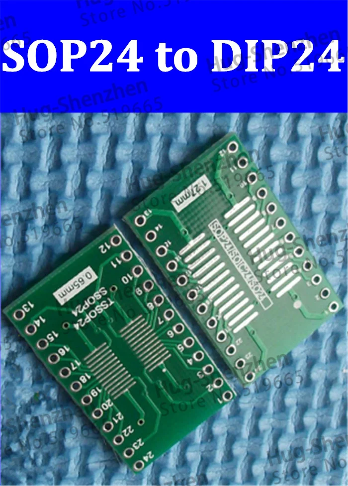 Environmental-product-10pcs-sop24-to-dip24-Interposer-Moudle-PCB-Board ...