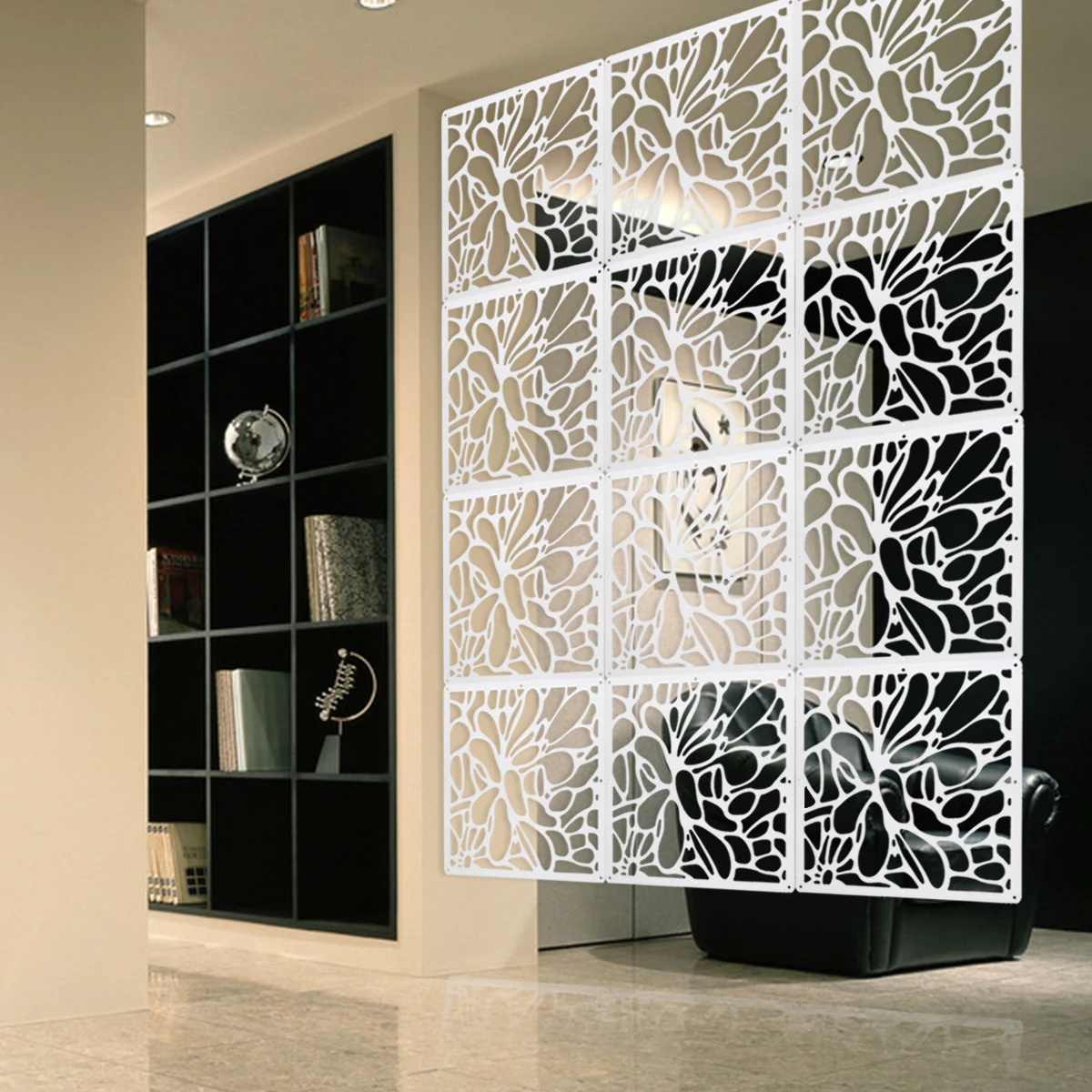 Wall Hanging Room Screen Divider 12Pcs/Lot PVC Curtain Panels Partition ...