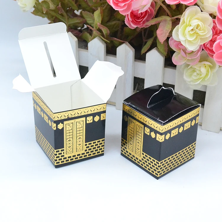 Muslim Mecca pilgrimage kaaba die cut gold foil hajj gift box - buy at ...