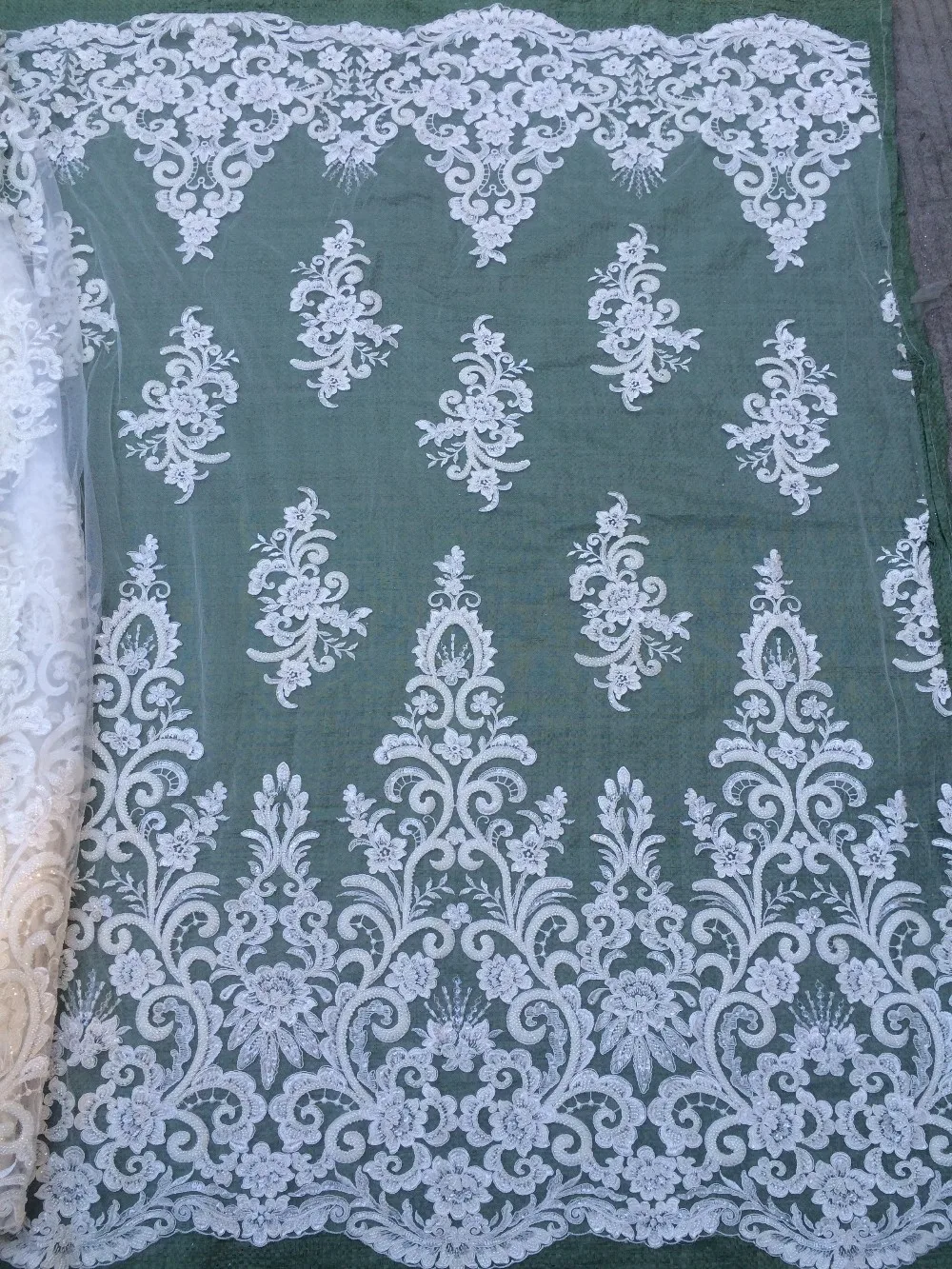 Nueva llegada tela de encaje de red francesa africana de alta calidad ...