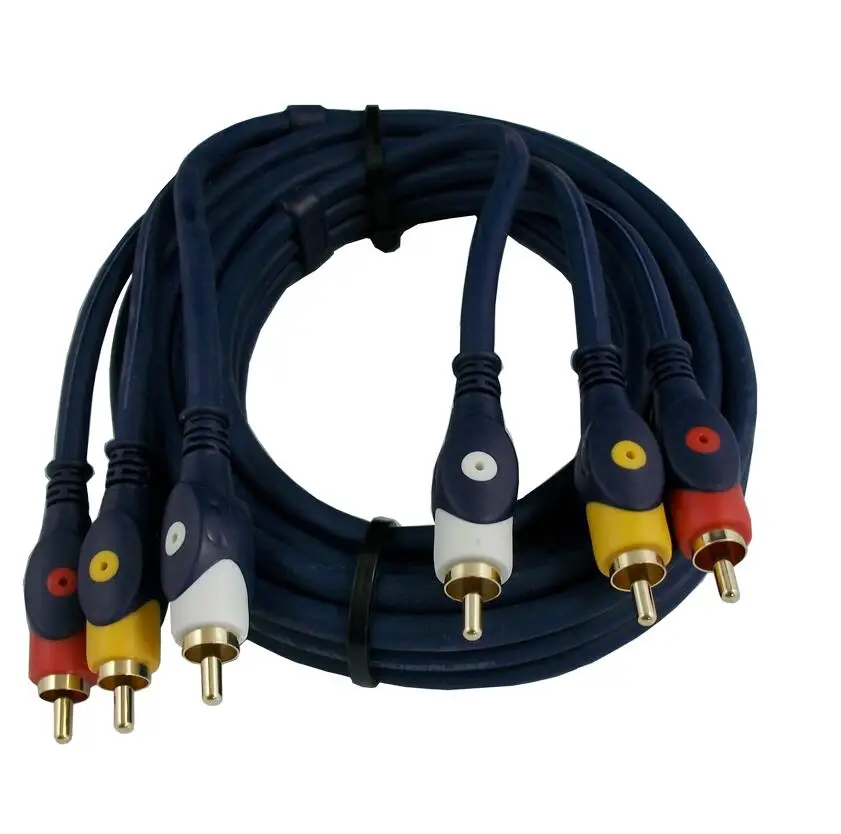 3 RCA Stecker auf 3 Cinch stecker Composite Audio Video AV Kabel ...
