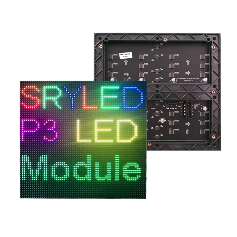 Panel Led de interior P3, matriz de 64x64, módulo de pantalla LED HD de ...