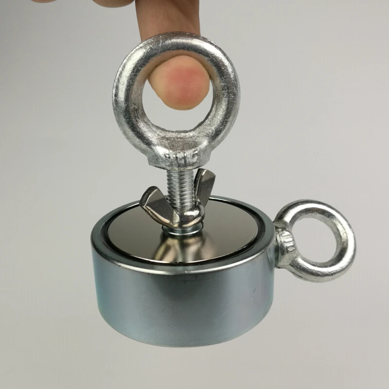 1pcs two sides 200KG magnetic attracting surface strong pull force ...