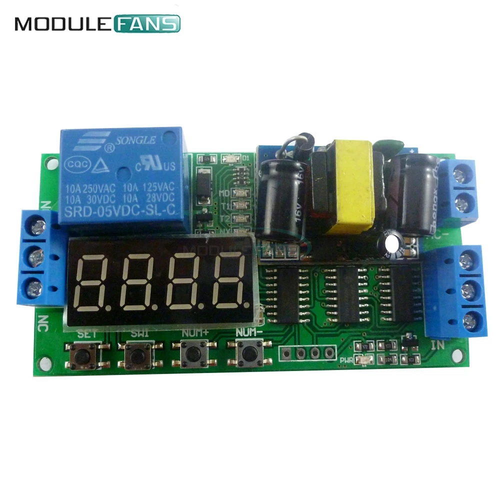 IO23B01 AC 110V 220V Converter Multifunction Self lock Relay PLC Cycle ...