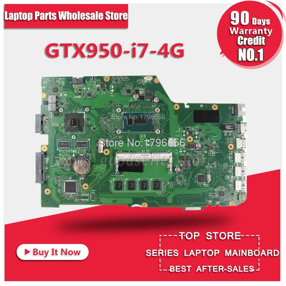 Original X751LX REV:2.0 i7 5500 GT950M 4GB For ASUS X751L K751L X751LJ ...