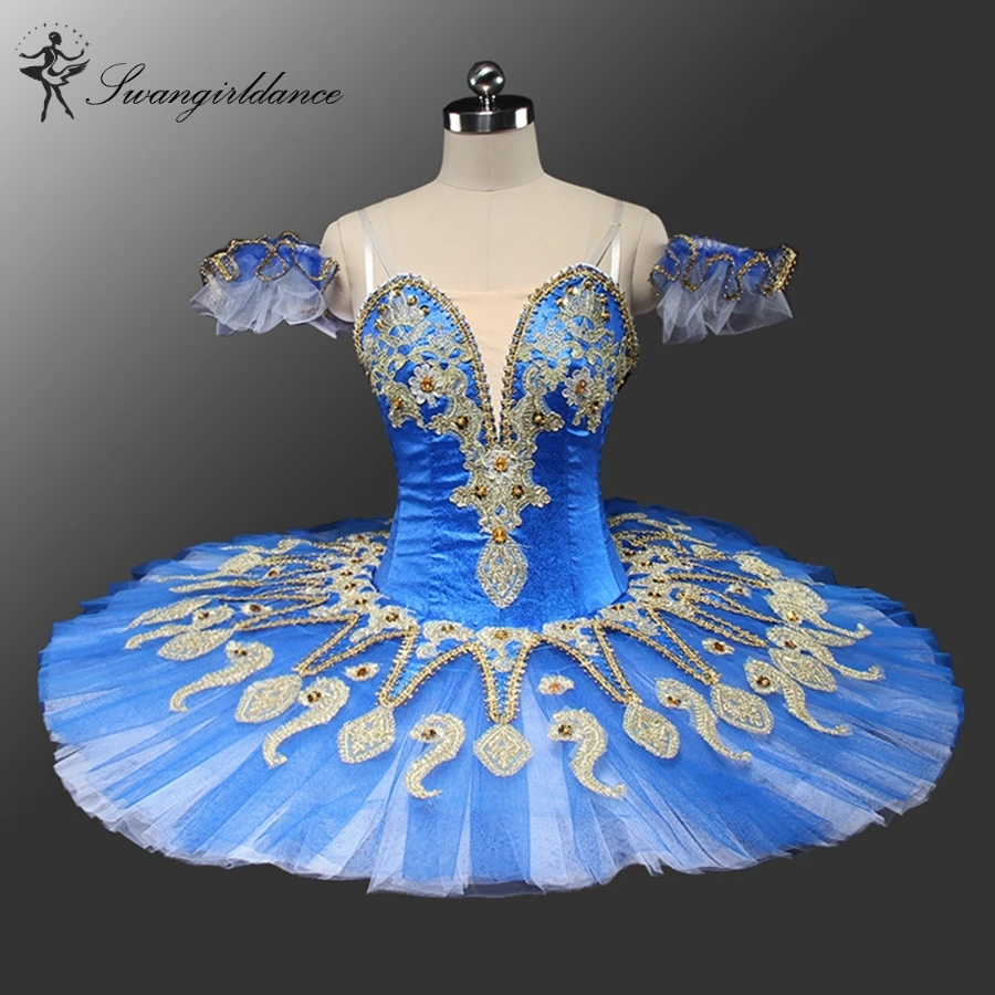 Latest Blue Swan Lake Ballet Tutu Platter Sugar Plum Fairy Professional ...