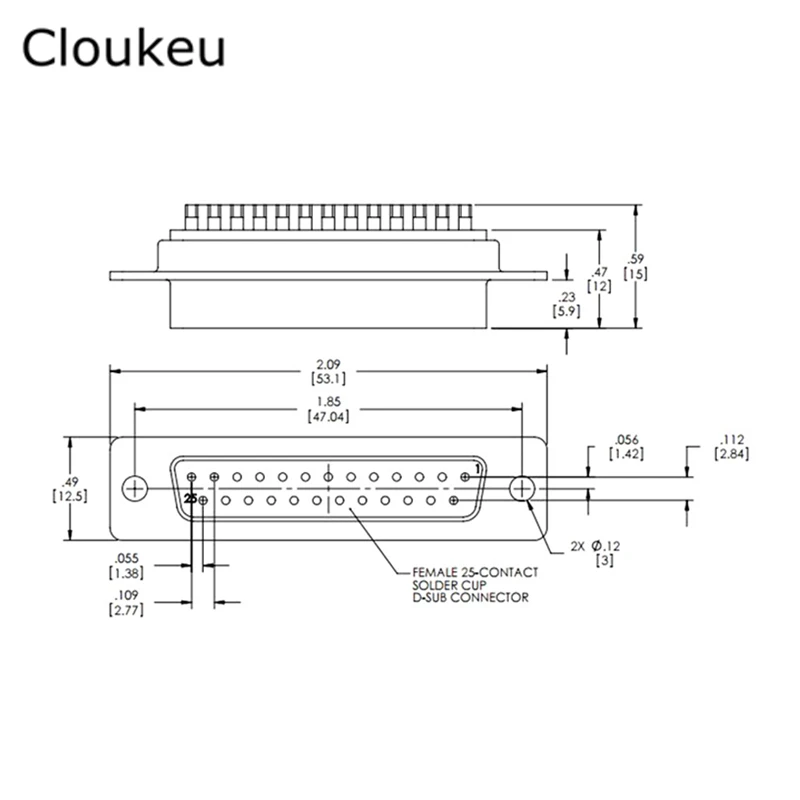 MIL-DTL-24308 DB25 Connector Pinout, Datasheet And Specs, 60% OFF