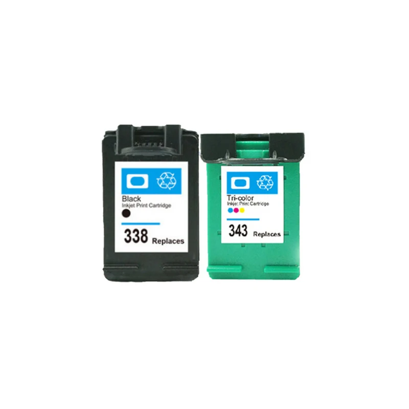 2PK For HP 338 343 Ink Cartridge 338 For HP Deskjet 6540 5740 5745 6520 ...