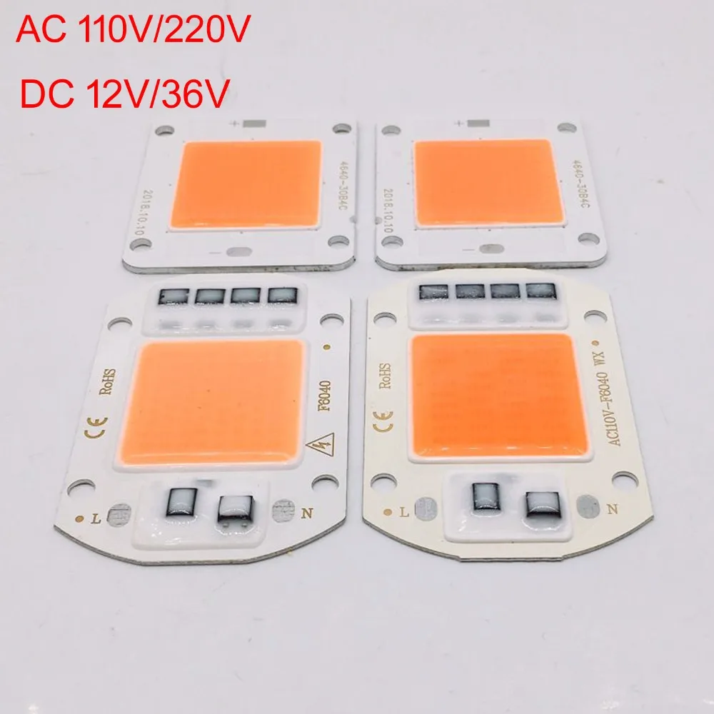 50w Full Spectrum Led Cob Chip Dc12v 32v, Integrated Smart Ic Driver ...