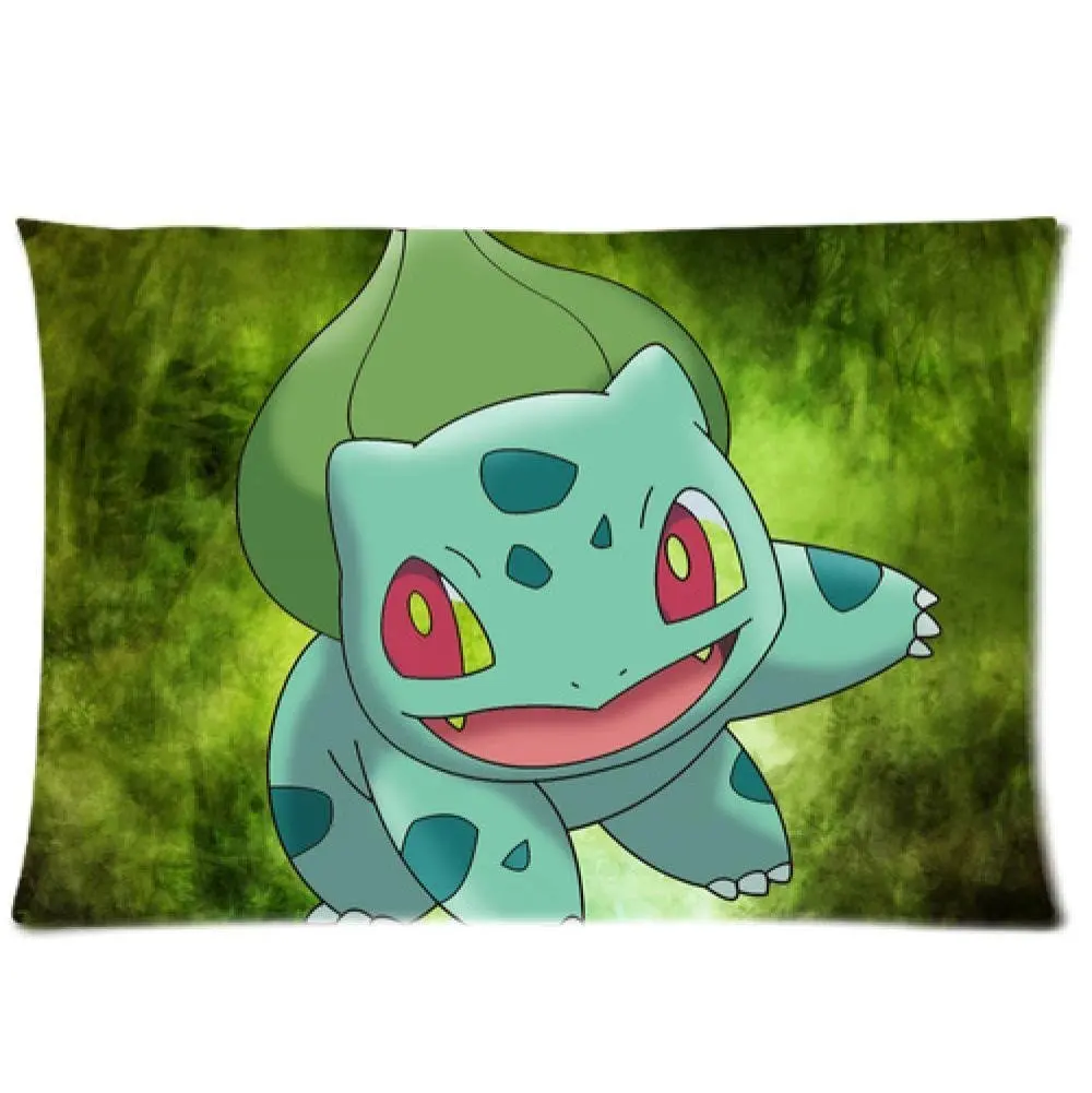 Home Textile Pillowcase Cover Custom Bulbasaur Anime Pokemon 50x75cm ...