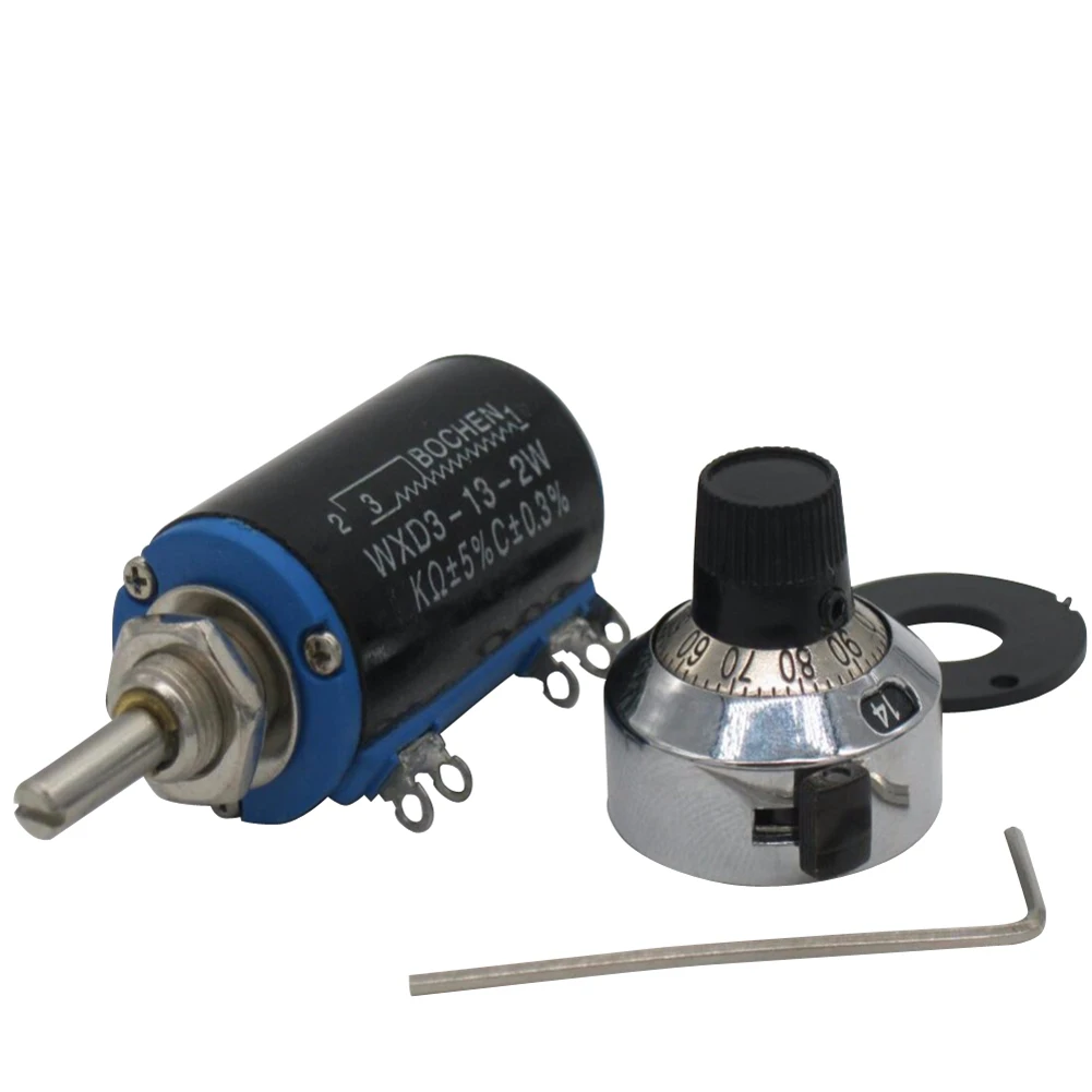 1pcs-WXD3-13-2W-Shaft-Dia-470-ohm-Rotary-side-Multiturn-Potentiometer ...