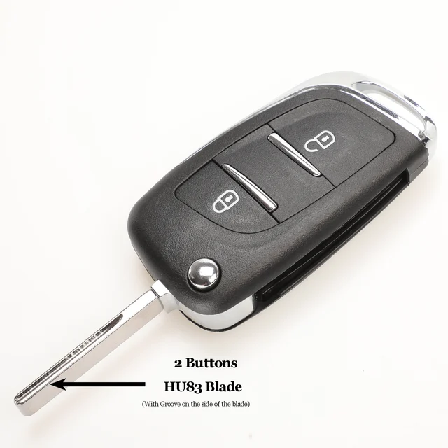jingyuqin CE0523 Modified Flip Key Shell For Citroen C2 C4 C5 Berlingo ...