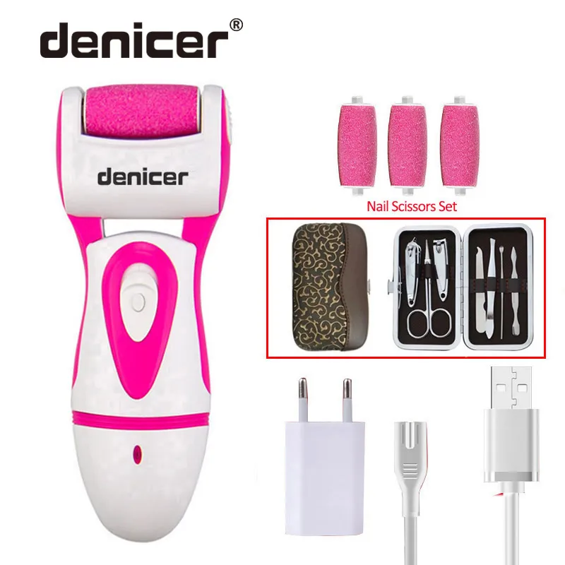 Hot New Denicer Rechargeable Pedicure Exfoliating Foot care file for ...