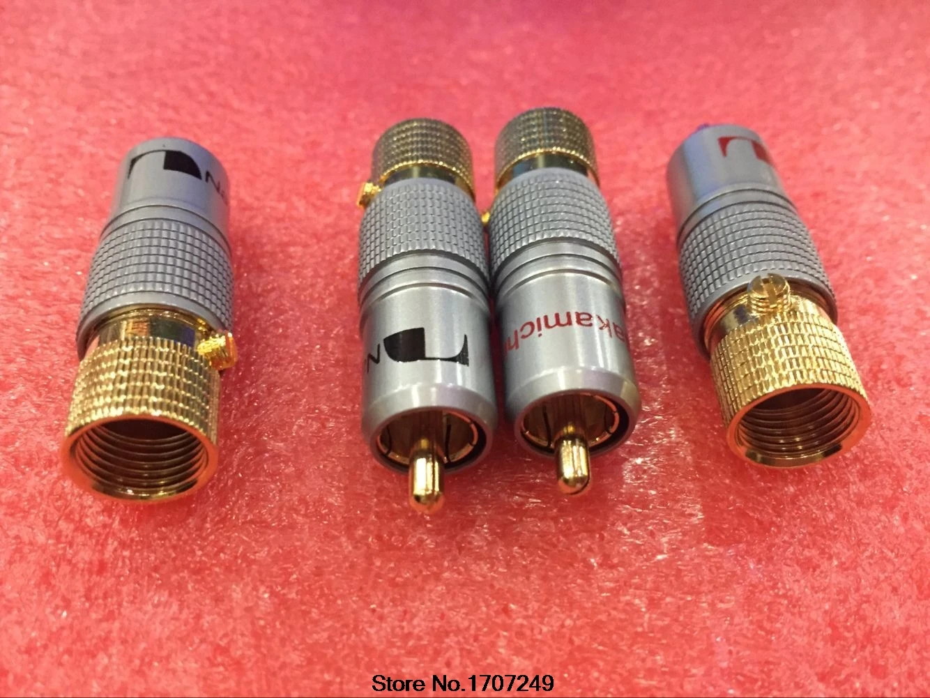 20pcs High quality Nakamichi Locking Non Solder Plug Connector RCA Connector Male Solder Video ...