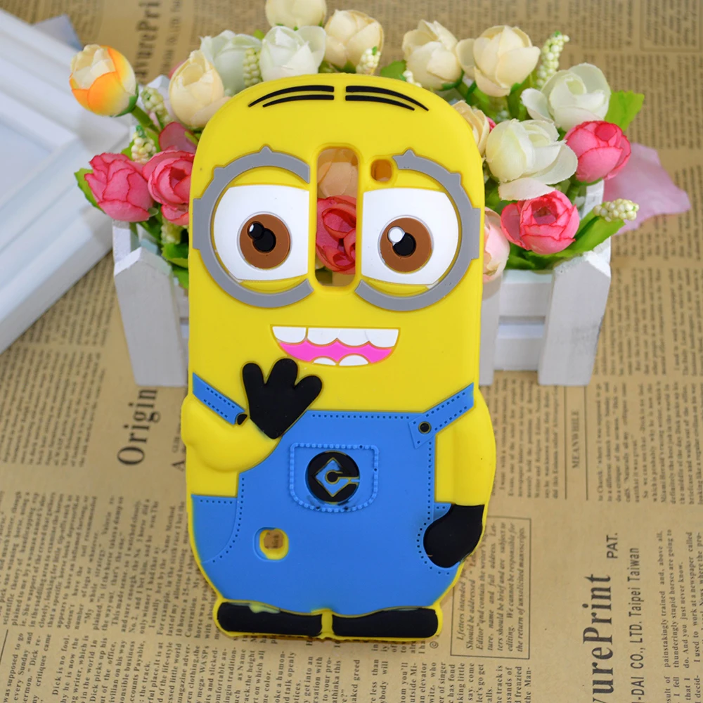 Cute 3D Cartoon Despicable Me Minion Soft Silicon Case For LG Spirit 4G ...