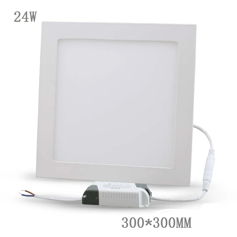 Panel de luces led de 24W, Blanco cálido, cuadrado, empotrado, smd ...