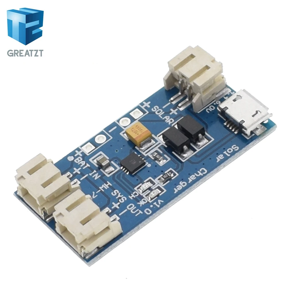 GREATZT 500Ma Mini Solar Lipo Charger Board CN3065 Lithium Battery ...