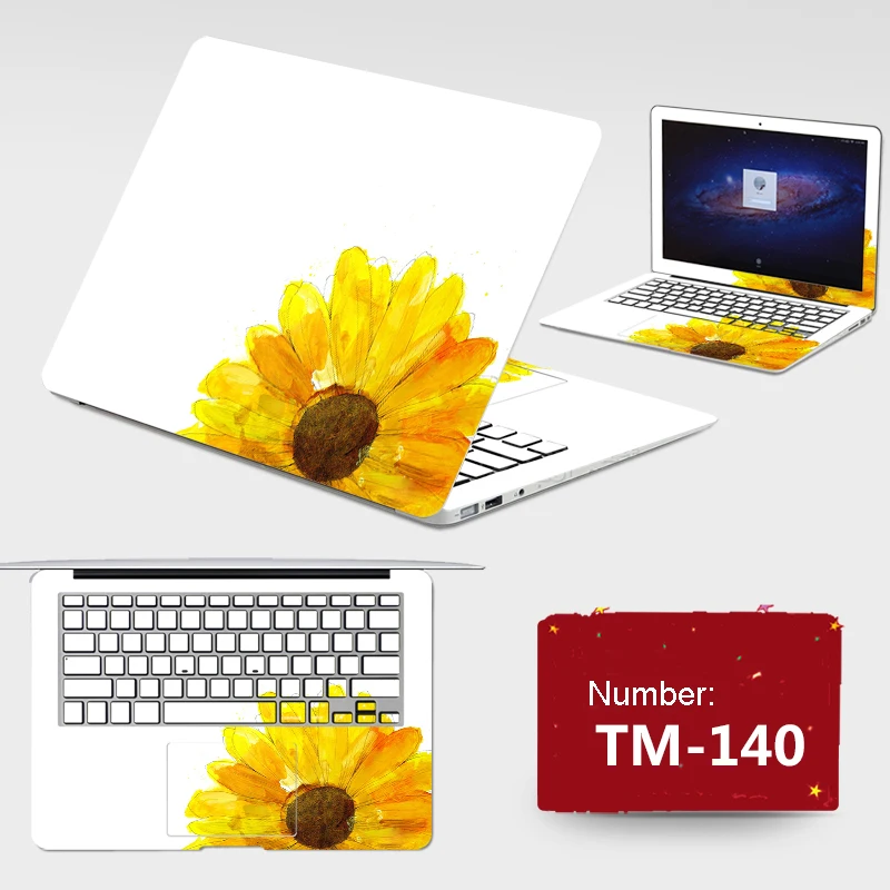 Latest 2017 Laptop Sticker Protective Pvc Skins Waterproof Abc Sides