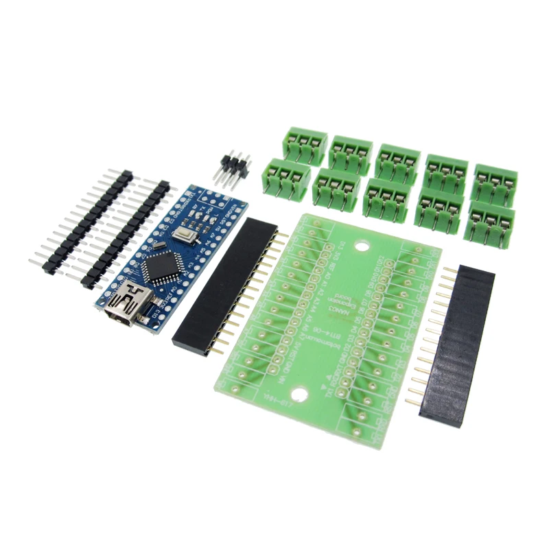 NANO 3.0 controlador Adaptador de Terminal + kit DIY NANO IO Escudo V1 ...