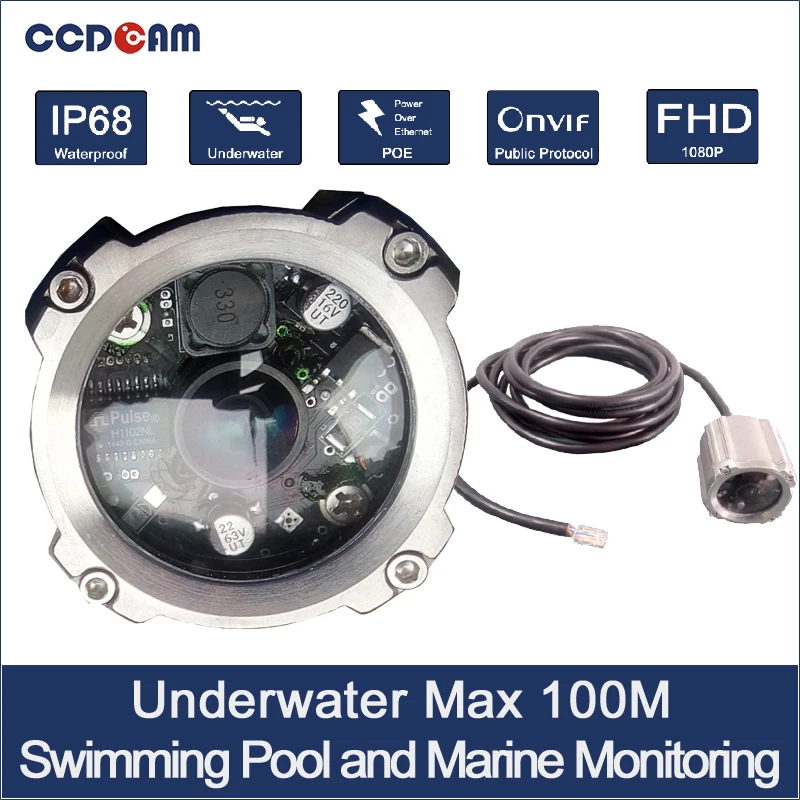 CCDCAM-1080P-100M-Underwater-Camera-POE-power-for-Marine-monitoring-and ...