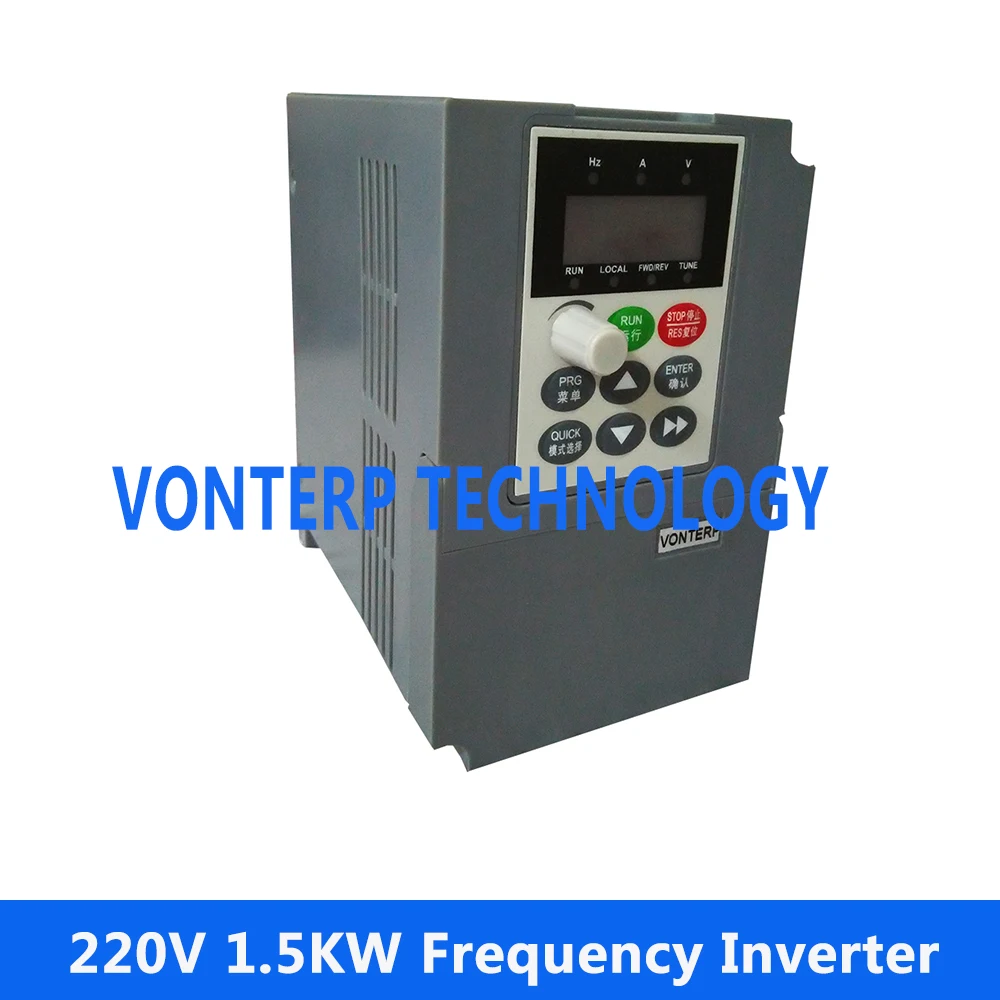 1.5KW 220V single phase input and 220v 3 phase output ac drive ...