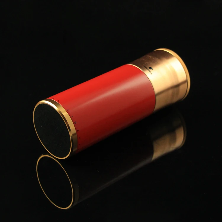 Black Metal Jar Cigar Tubes With Bulit-in Humidifier - Lightershop Online