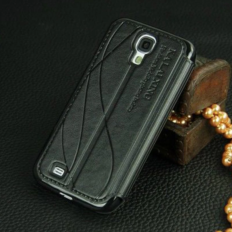 original leather case For samsung galaxy s4 s 4 / s4 mini case flip ...