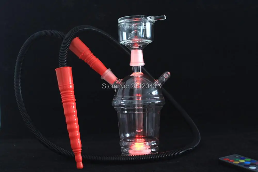 Smoker Mini Hookah for Smoking Small Shisha hookah Water Pipe With LED ...