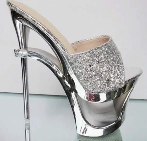 Fashion female sandals 15cm platform ultra high heels women sandals ...