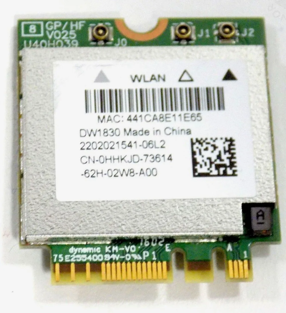 Card for Dell XPS 15 9550 DW1830 Wireless AC Wi Fi Card BCM943602BAED ...