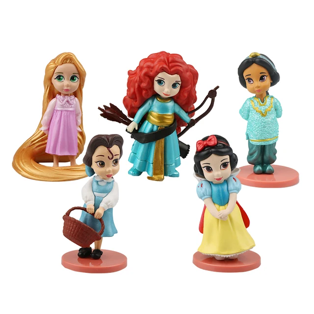 Special Price 8cm Disney Princess Action Figures Rapunzel Cinderella ...