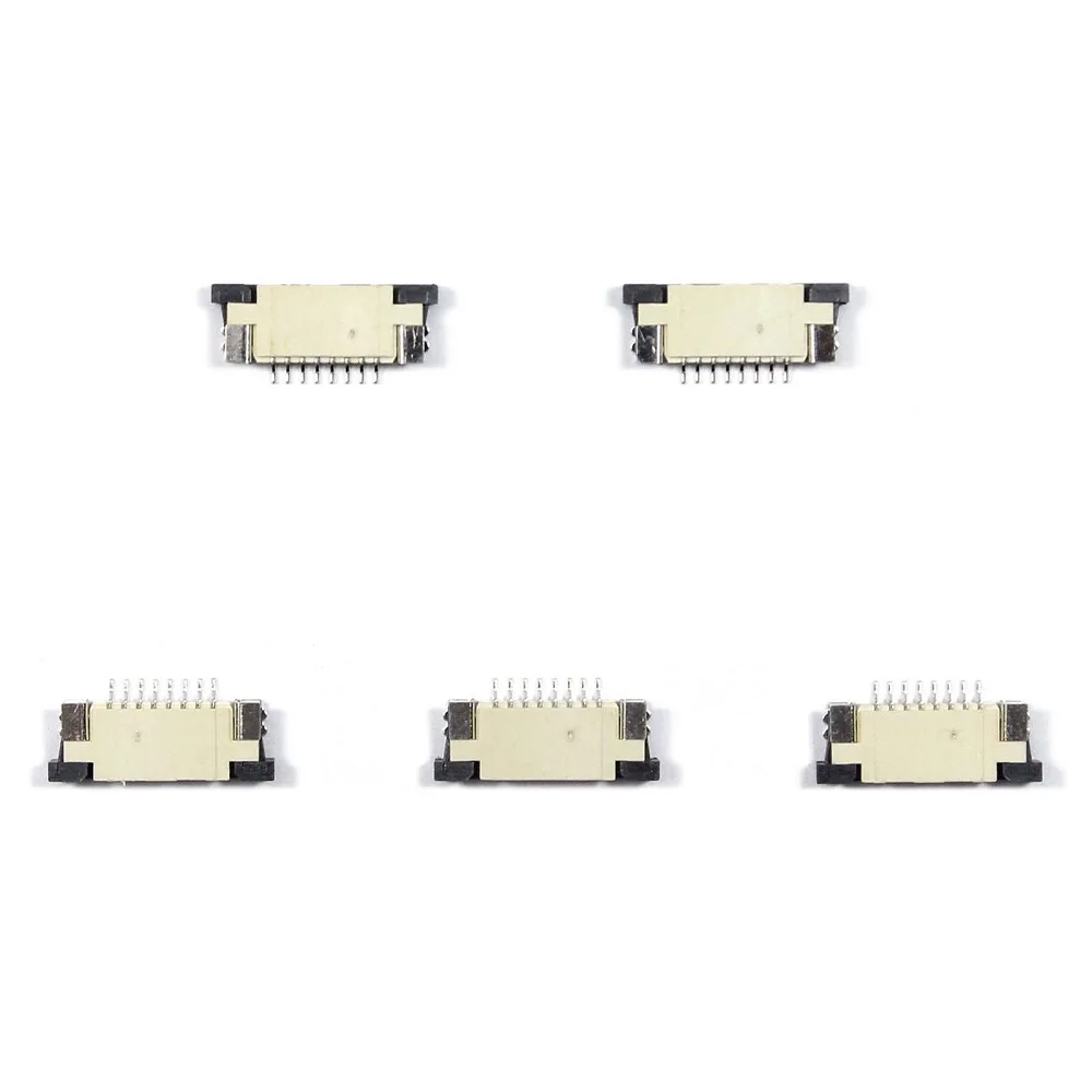 8 Pin 0.5mm 1mm Pitch FFC/FPC Flexible Flat Cable ZIF Connector Top Contact 5 PCS|Replacement ...