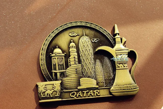 Qatar Tourist Travel Souvenir 3D Metal Decorative Fridge Magnet Craft ...